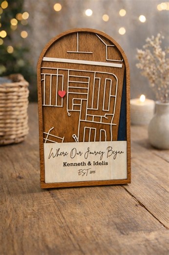 Custom Where Our Journey Began Map Sign – Deeply Meaningful Personalized Couple Location Print for Wedding Anniversary Housewarming Home Dec - Etsy