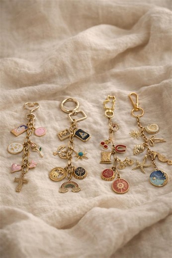 Build Your Own Bag Charm, Custom Keychain, Make Your Own Keychain, Personalized Bag Keychain, Purse Chain Accessory, Valentine's Day Gift - Etsy