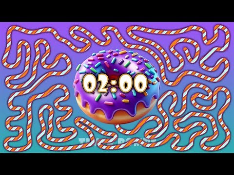 2 Minute Cartoon Donut 🍩 Timer Bomb 💣