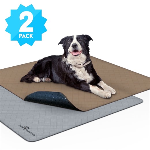2ct Paw Inspired Washable Dog Pee Pads, 41x41 inch Reusable Puppy Training Pads for Dogs, Waterproof Whelping Pads, Absorbent Washable Puppy Pads, Non-Slip