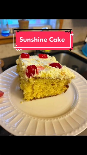 Sunshine Cake Recipe: A Tropical Delight