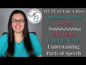 ATI TEAS Like A Boss Question Review Series | Language Usage Questions | Parts of Speech