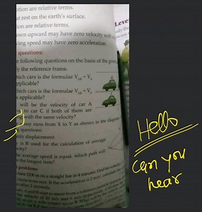 otion are relative terms. at rest on the earth's surface. ion a... | Filo