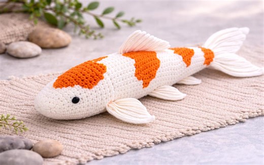 Japanese Koi Fish - Koi Fish Crochet Pattern, Amigurumi Koi Fish, Koi Fish, Beginner Crochet, Crochet Fish Pattern, Yin and Yang, PDF - Etsy