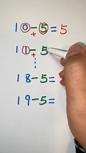 27K views · 71 reactions | Subtracting by 5 | Subtraction for kids #subtraction #reels | Fraction Tricks | Facebook