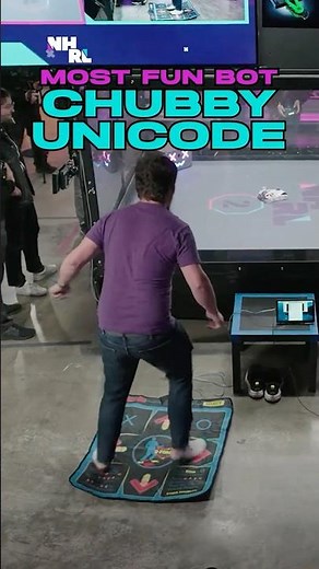 DDR-controlled robot Chubby Unicode wins Most Fun Bot award