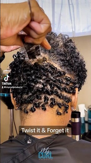 Coil/comb twist natural hair before after