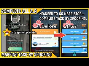 COMPLETE A.R MAPPING TASK BY SPOOFING WITHOUT GOING TO POKESTOP/POKEMON GO