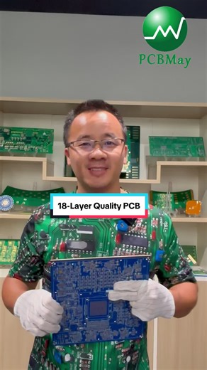 This is not a normal PCB… It’s an 18-layer Megtron 6 high-speed board with soft gold finish, resin-plugged vias, and back drilling. Precision you can feel. 🔥 #PCBMay #PCB #PCBs #HighSpeedPCB #Megtron6 #Electronics #HardwareDesign #Engineering #PCBManufacturing #TechTok #ElectronicEngineering #CircuitBoard