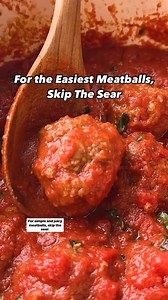 We wanted a streamlined route to tender, richly flavorful meatballs. The answer? Cooking them right in the sauce. Just shape, drop, and simmer. 🍝 | America's Test Kitchen
