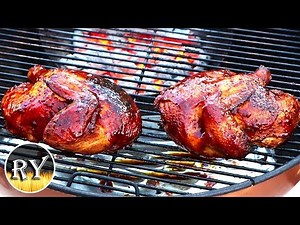 Smoked Saucy Chicken Grilled On The Weber Kettle
