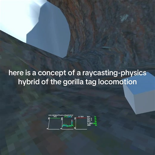 Concept of a Raycasting-Physics hybrid of the Gorilla Tag locomotion. #gorillatag #vr #gtag #fsdgsh