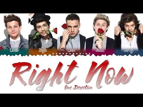 One Direction - Right Now (Color Coded Lyrics)