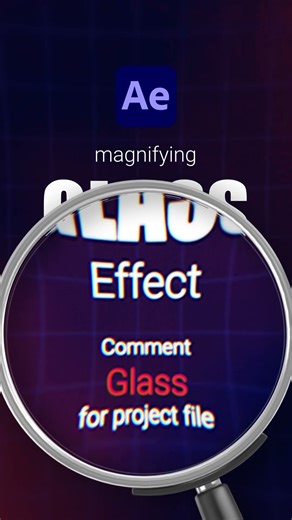 Magnify Glass Effect in After Effects 🔍✨
