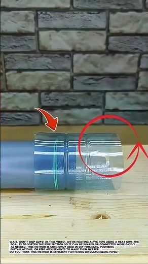 Heating PVC Pipe with a Heat Gun — Efficient DIY Water Flow Modification Trick!.
