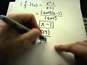 Multiplying and Dividing Functions - Function Notation