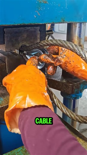 The process of extruding a conical metal tube #FactoryLife #MechanicalWork #fblifestyle | Latchford Studio