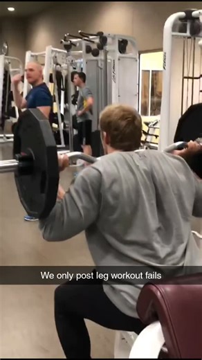 Leg Workout Fails on Instagram: "Leg day said sit DOWN. Music by: @gabitoballesteros - CHROME HEARTS #WorkoutFail #GymFail#FitnessFail #LegWorkoutFailç"
