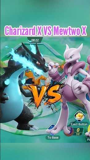 MEGA CHARIZARD X VS MEGA MEWTWO X - Ultimate🏆Damege Test #pokemon #pokemonunite #shorts #shortsvideo