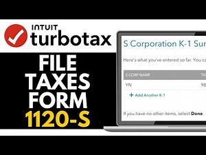 How to File Taxes Form 1120-S on TurboTax 2026 (SIMPLE WAY)