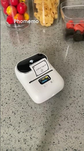 Organize food with Phomemo M110 label maker!✨#phomemo #labelmaker #labelprinter #organize #kitchen