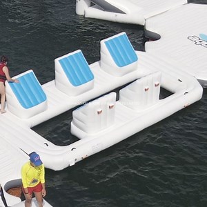 [Hot Item] Inflatable Water Park Quintuple Steps Floating Water Fun for Sale