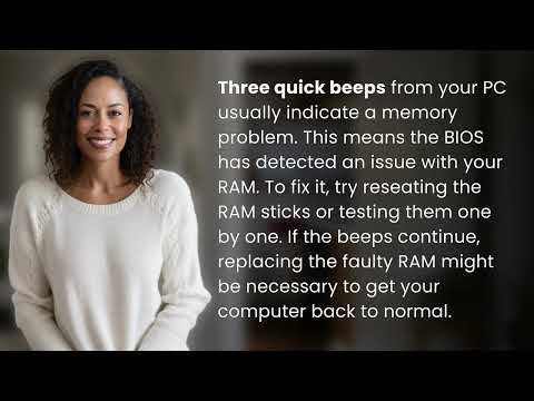What Does 3 Quick PC Beeps Mean?