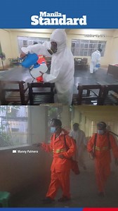 1.3M views · 2.3K reactions | WATCH | SAFER SCHOOLS Faculty members and Parent-Teacher Association (PTA) volunteers of Quezon City High School took advantage of the two-day class suspension to disinfect classrooms and common areas using a water-based solution while wearing personal protective equipment, on Tuesday, October 14. #MSNews  For more news updates, visit manilastandard.net | Manila Standard | Facebook