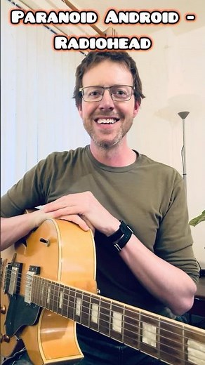 20-second guitar challenge! 🎸 Learn how to play the riff from ‘Paranoid Android’ by Radiohead