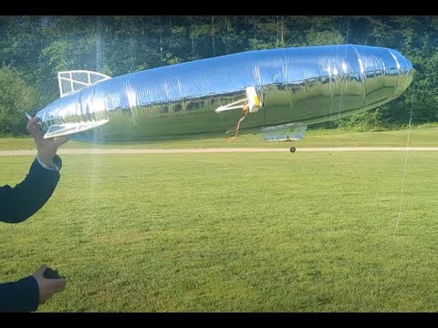 Simple RC Blimp, Outdoor Airship flight