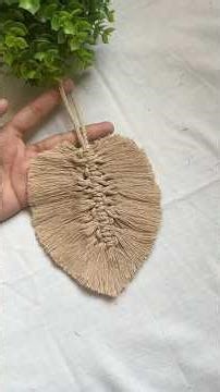 How to Make a Macramé Feather | Easy DIY Feather Wall Hanging Tutorial for Beginners #father #diy