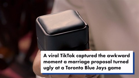 Man slapped after proposing with Ring Pop at Toronto Blue Jays game