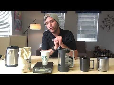How to Brew Starbucks Coffee with a French Press