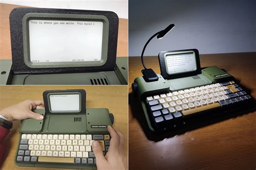 Micro Journal V7.0 is a Modern Typewriter with an E-Ink Screen