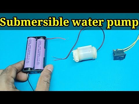 How to connect submersible mini water pump 3 6v dc