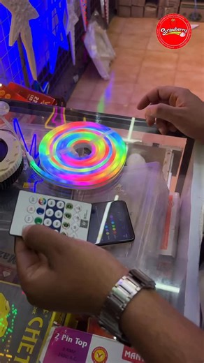 Strawberry Beauty Collections on Instagram: "RGB neon strip light available..🍓🔥 . . #christmas #rgb #decoration"