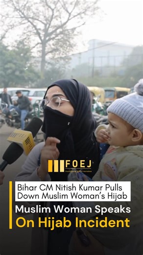 Foej Media on Instagram: "Bihar Chief Minister Nitish Kumar has ignited a fierce political storm after a video surfaced showing him pulling down the hijab of a Muslim woman doctor during a public event. The incident, which went viral on social media, has drawn sharp criticism from opposition parties and rights groups. On December 14, 2025, at the chief minister's secretariat in Patna, Nitish Kumar was distributing appointment letters to newly selected AYUSH doctors. While handing over the letter