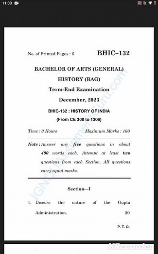 bhic 132 ignou previous year question paper (june 2023),or (December 2023) #ignou #exampaper