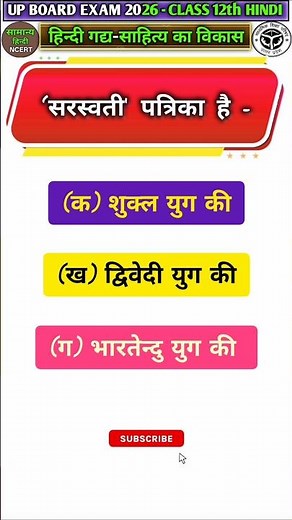 Class 12 Hindi MCQs QUIZ | 12th Hindi MCQs | Hindi Quiz For Class 12th