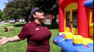 Pogo Bounce House Inflatable Water Slide for Kids & Toddlers with Inflatable Pool, Backyard, Park Commercial Use, Outdoor Water Play, Includes Blower Stakes, Splash Pool & Storage Bag, 21' x 9' - 12'