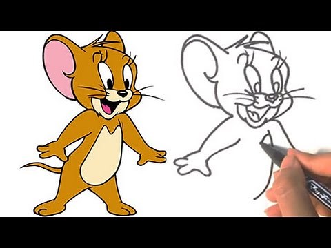 Tom and Jerry ★ How to draw Jerry (Tom and Jerry) ★ Step by Step