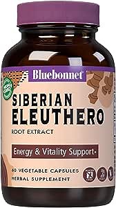 BlueBonnet Siberian Eleuthero Root Extract Supplement, 60 Count