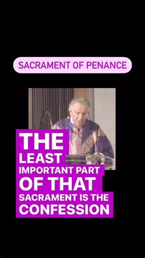 Servants of The Holy Family on Instagram: "Penance In this video from 2024 Bishop Anthony Ward, (then Father Ward) corrects those who use the term “Sacrament of Confession”, which is incorrect. The correct name is the Sacrament of Penance, a part of which is the confession of sins and the most important part is the absolution from the priest. #sacramentofpenance #confessionofsins #confession #catholicsermon #sermonshorts #catholiclife #catholicinstagram #catholicism"