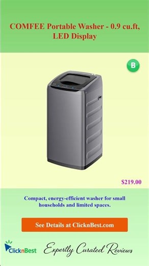 COMFEE Portable Washer - 0.9 cu.ft, LED Display