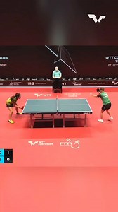 Absolutely unreturnable from Adriana Diaz back at #WTTTunis 2021 🤯 #TableTennis #PingPong | World Table Tennis