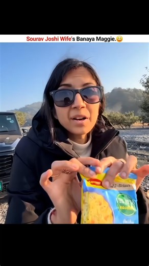 Sourav Joshi Wife’s Banaya Maggie. 😋