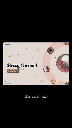 Donut Animation Website Design in Figma | figma tutorial