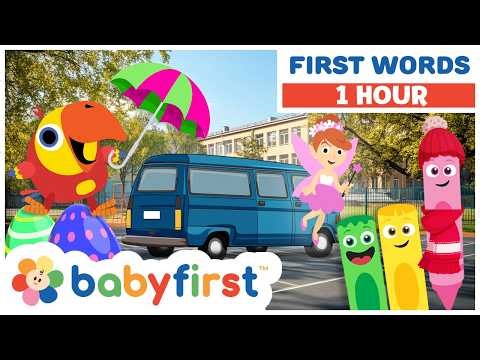 Toddler Learning Colors, Shapes & Animals with Larry the Parrot | New Words & Vocabulary | BabyFirst