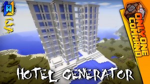 Generate a Hotel with only one command block! | Minecraft Instant Hotel 1.11