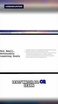 Set Small Learning Goals: Crush Your Goals and Learn Faster! #shorts